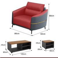 China GENUINE Leather Modern Office Sofa Set Reception Sofa for Contemporary Office Talks for sale