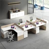 China ISO Certified Office Furniture Supervisor Staff Desk and Chair Set for 4 Person Team for sale