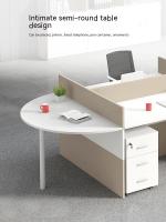 China ISO Certified Office Furniture Supervisor Staff Desk and Chair Set for 4 Person Team for sale