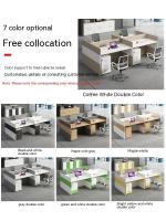 China ISO Certified Office Furniture Supervisor Staff Desk and Chair Set for 4 Person Team for sale