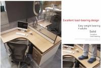 China Simple Modular Panel Computer Office Cubicle Workstation for 2 4 6 People Desk Design for sale