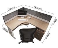 China Simple Modular Panel Computer Office Cubicle Workstation for 2 4 6 People Desk Design for sale