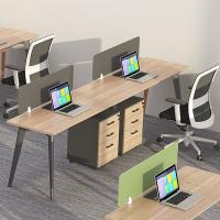 China Extendable Office Furniture Combination for Four Artificial Positions in Modern Design for sale