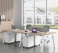 China Office Furniture Combination Simple Modern 4 6 Artificial Seat Table Screen Card Seat for sale