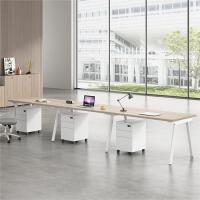 China Office Furniture Combination Simple Modern 4 6 Artificial Seat Table Screen Card Seat for sale