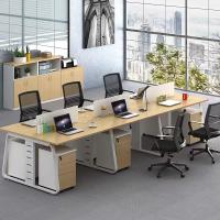 China Modern Simple 4-6 Person Staff Position Combination Desk for Corporate Office Customizable for sale