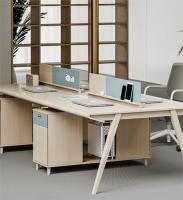 China Wooden Modern Office Furniture Staff Desk with L Shaped Design and Y Mail Packing for sale