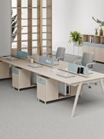 China Wooden Modern Office Furniture Staff Desk with L Shaped Design and Y Mail Packing for sale