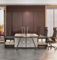China Office Furniture Finance Desk and Chair Combination Customizable Workstation for Staff for sale