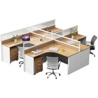 China Four Artificial Bit Combination Office Desk and Chair for Multi-functional Business for sale