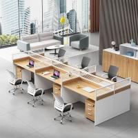China Four Artificial Bit Combination Office Desk and Chair for Multi-functional Business for sale