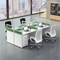 China Supermarket Office Desk Staff Tables and Chairs Combination with Sturdy Construction for sale