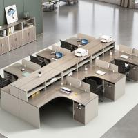China Modular Desk System for 4 People Customizable Office Furniture in Modern Design for sale