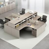 China Modular Desk System for 4 People Customizable Office Furniture in Modern Design for sale