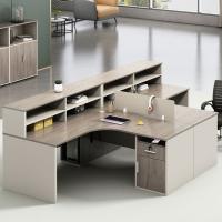 China Modular Desk System for 4 People Customizable Office Furniture in Modern Design for sale