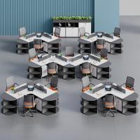 China Modern Commercial Office Furniture Customizable Modular Cubicle Partition Workstation for sale