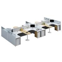 China ISO9001/ISO14001 Certified Modern Office Table Workstation for 4 Person Workstation for sale