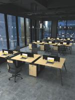 China Customizable 4-6 Person Desk and Chair Combination Workstation for Business Premises for sale