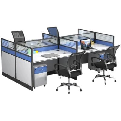 China Simple Office Workstation Combination of Desk Chair and Partition for Productivity for sale