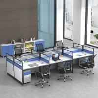 China Simple Office Workstation Combination of Desk Chair and Partition for Productivity for sale