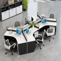 China Commercial Office Cubicle Furniture Simple Wooden Desk with ISO9001/ISO14001 Certificate for sale