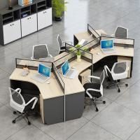 China Commercial Office Cubicle Furniture Simple Wooden Desk with ISO9001/ISO14001 Certificate for sale