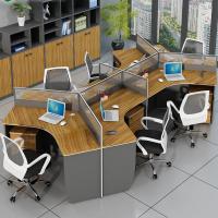 China Commercial Office Cubicle Furniture Simple Wooden Desk with ISO9001/ISO14001 Certificate for sale