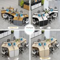 China Commercial Office Cubicle Furniture Simple Wooden Desk with ISO9001/ISO14001 Certificate for sale