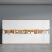 China Adjustable Solid Wood Storage Bookshelf Cabinet for Office Furniture and File Storage for sale