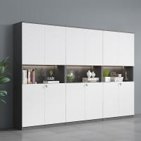 China Adjustable Solid Wood Storage Bookshelf Cabinet for Office Furniture and File Storage for sale