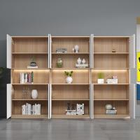 China Adjustable Solid Wood Storage Bookshelf Cabinet for Office Furniture and File Storage for sale