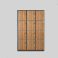 China Solid Wood PANEL Employee Locker with Locking Storage Room for Gym Bathroom Dormitory for sale