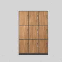 China Solid Wood PANEL Employee Locker with Locking Storage Room for Gym Bathroom Dormitory for sale