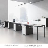China Hotel Office Workstation Modern Simple Wooden High Grade Desk with Filing Cabinet for sale