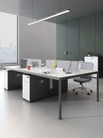 China Hotel Office Workstation Modern Simple Wooden High Grade Desk with Filing Cabinet for sale