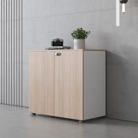 China Office Filing Cabinet Wood Office Drawer Cabinet Movable Three Drawer Office Cabinet With Door for sale