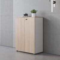China Office Filing Cabinet Wood Office Drawer Cabinet Movable Three Drawer Office Cabinet With Door for sale