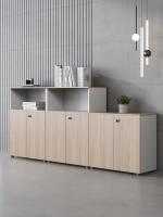 China Office Filing Cabinet Wood Office Drawer Cabinet Movable Three Drawer Office Cabinet With Door for sale