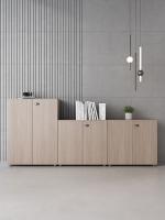 China Office Filing Cabinet Wood Office Drawer Cabinet Movable Three Drawer Office Cabinet With Door for sale