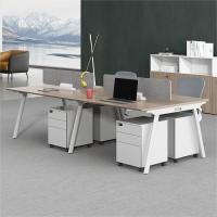 China Modern Office Furniture MDF Panel Office Tables and Chairs Set for Staff Desk for sale