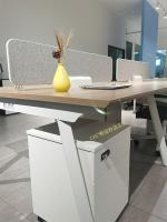 China Modern Office Furniture MDF Panel Office Tables and Chairs Set for Staff Desk for sale