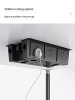 China Modern Office Furniture MDF Panel Office Tables and Chairs Set for Staff Desk for sale
