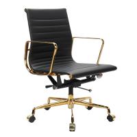 China Adjustable Height Executive Office Chair with Swivel Wheels and Synthetic PU Leather for sale
