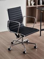 China Adjustable Height Executive Office Chair with Swivel Wheels and Synthetic PU Leather for sale