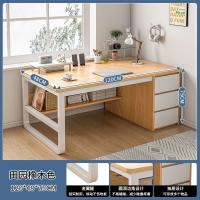 China Simple Modern Office Furniture Iron Wood Bedroom Workbench Desk for in Home Offic for sale