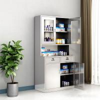 China 90*40*180cm Specifications Stainless Steel Medicine Cabinet for Hospital and Clinic for sale