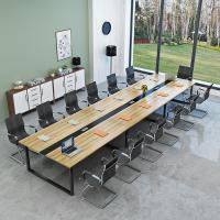 China End Boardroom Meeting Room Conference Table with Matching Chairs Set Customer Required for sale
