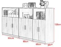 China Office Two Door Pantry Cabinet with Modern Design and T/T 30% Deposit 70% Balance for sale