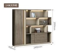 China Modern Office File Cabinet Wooden Boss Background Cabinet Set for sale