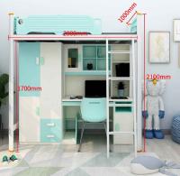China Hotel Steel Bunk Bed With Desk Stairs Customer Provided and Modern Bedroom Furniture for sale